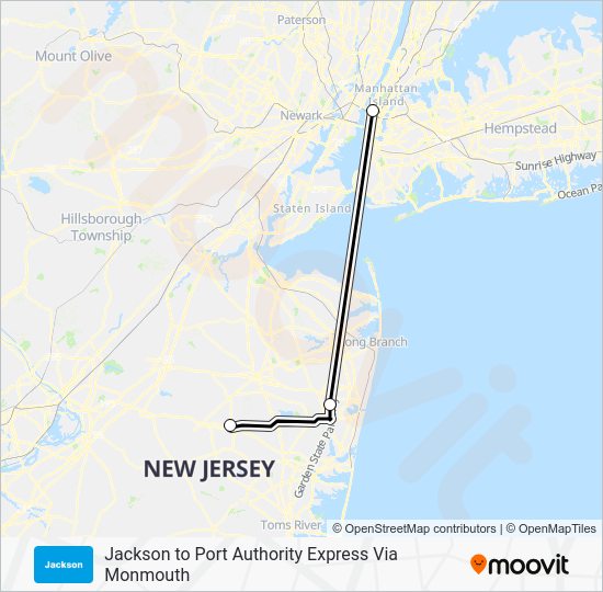 406 Route: Schedules, Stops & Maps - Jackson to Port Authority Express ...
