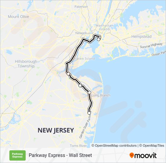 314 Route: Schedules, Stops & Maps - Wall Street to Parkway Express ...