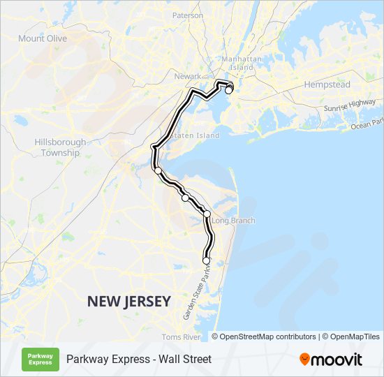 314 Route: Schedules, Stops & Maps - Parkway Express to Wall Street ...
