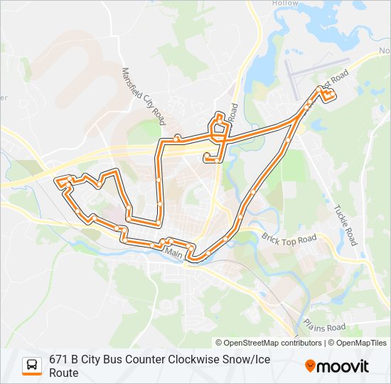 Ruta 671 b city bus counter clockwise snowice route: horarios, paradas ...