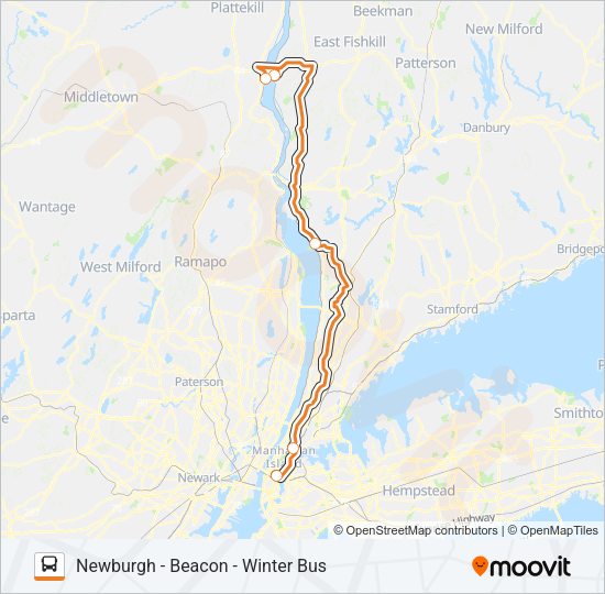 Ruta newburgh beacon winter bus: horarios, paradas y mapas - Newburgh ...