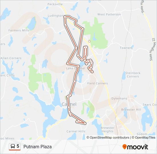 5 Route: Schedules, Stops & Maps - Putnam Plaza (Updated)