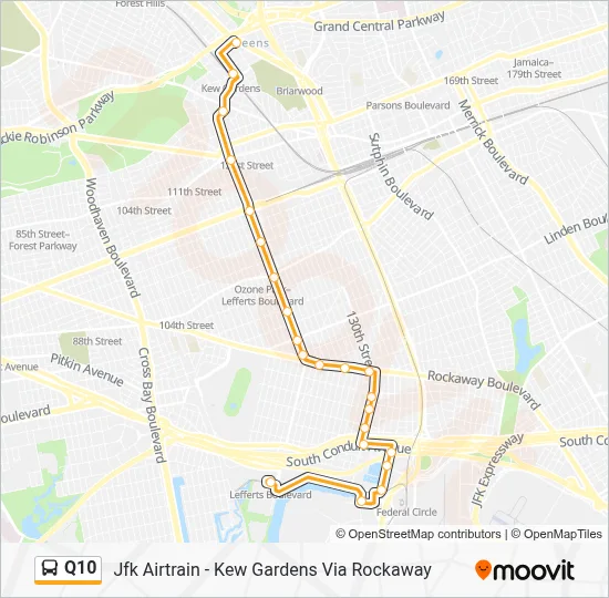 Q10 Route: Schedules, Stops & Maps - Rush JFK Airport Via Lefferts Bl ...