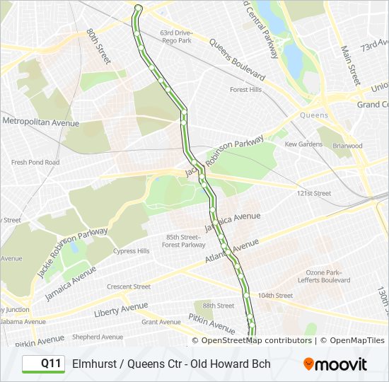 q11 Route: Schedules, Stops & Maps - Pitkin Av Via Woodhaven Bl (Updated)