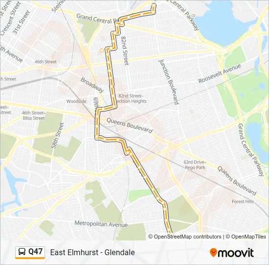 Q47 Route: Schedules, Stops & Maps - Glendale (Updated)