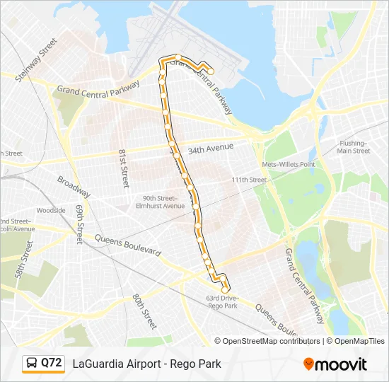 Q72 Route: Schedules, Stops & Maps - Rego Park Via Junction Bl (Updated)