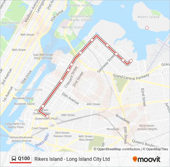 Q100 Route: Schedules, Stops & Maps - Limited Queens Plaza (Updated)