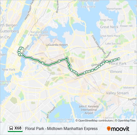 x68 Route: Schedules, Stops & Maps - Midtown 57 St Via 42 St Via ...