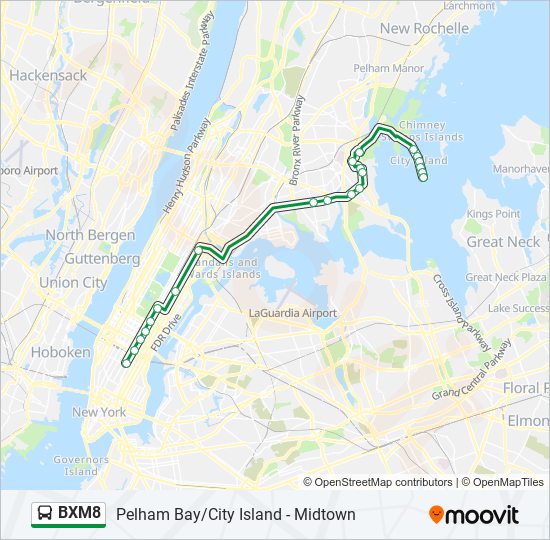 bxm8 Route: Schedules, Stops & Maps - City Island Via Bruckner Bl (Updated)