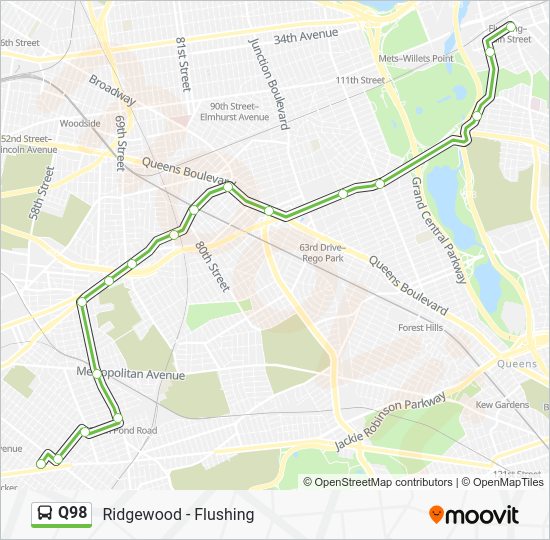 Q98 Route: Schedules, Stops & Maps - Limited Flushing (Updated)
