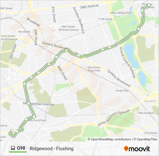 Q98 Route: Schedules, Stops & Maps - Limited Flushing (Updated)