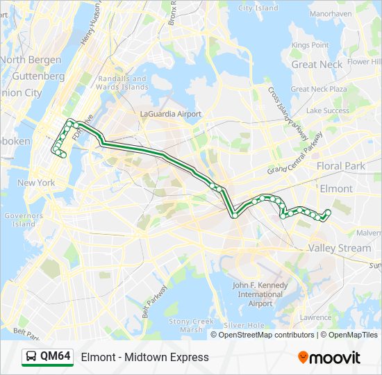 Ruta QM64: horarios, paradas y mapas - Elmont (Actualizado)