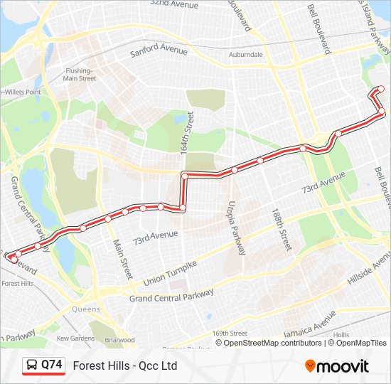 Q74 Route: Schedules, Stops & Maps - Limited Queensborough Community College (Updated)