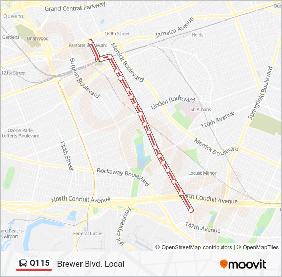 Ruta Q115: horarios, paradas y mapas - Jamaica Parsons-Hillside Via ...