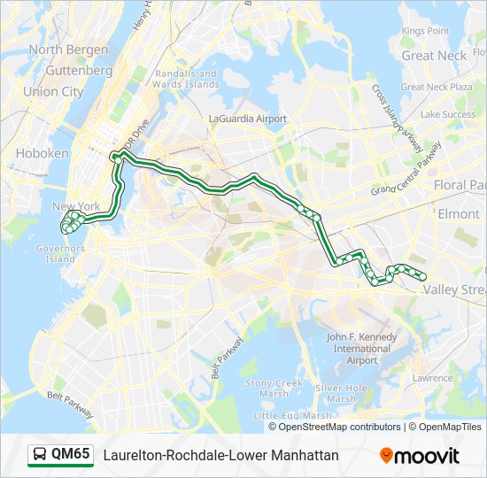 QM65 Route: Schedules, Stops & Maps - Downtown Via Laurelton (Updated)