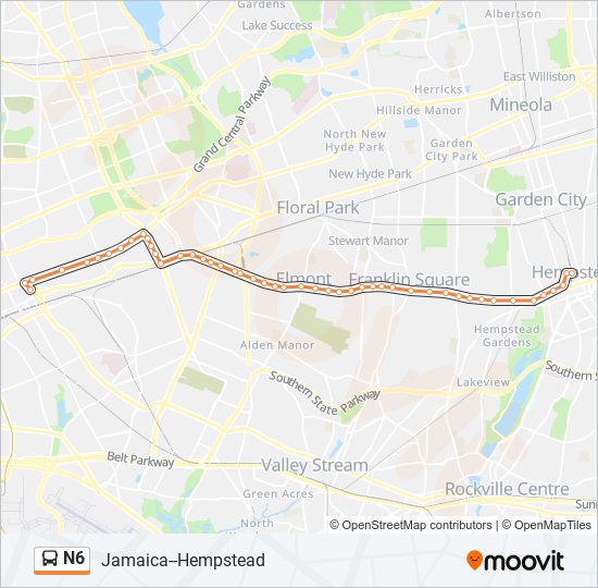 n6 Route: Schedules, Stops & Maps - Hempstead (Updated)