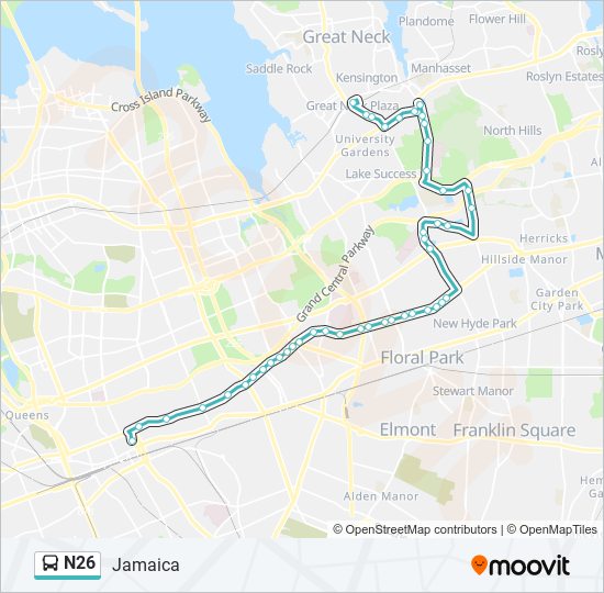 n26 Route: Schedules, Stops & Maps - Jamaica (Updated)