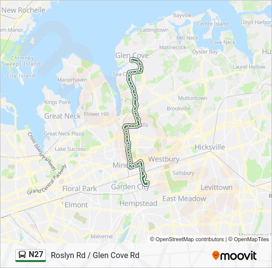 Ruta N27: horarios, paradas y mapas - Roosevelt Field (Actualizado)