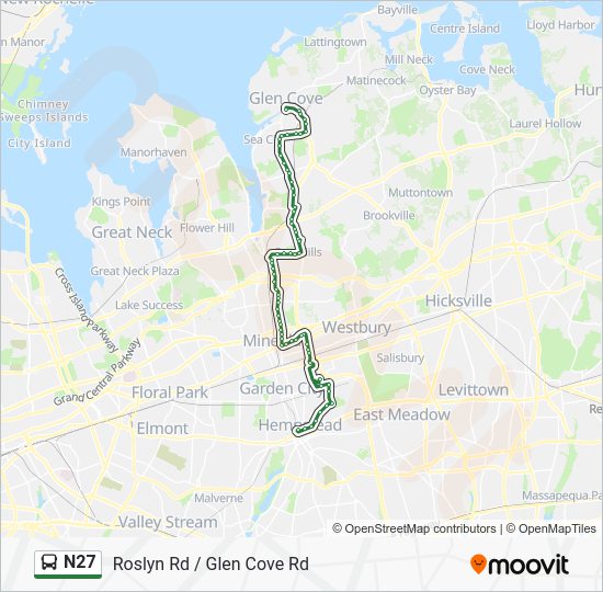 N27 Route: Schedules, Stops & Maps - Hempstead Via 60 Cl (Updated)