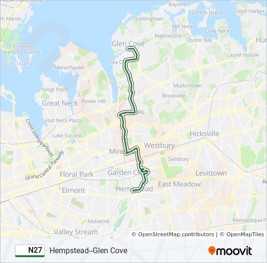 n27 Route: Schedules, Stops & Maps - Glen Cove (Updated)