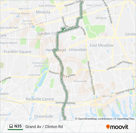 N35 Route: Schedules, Stops & Maps - Baldwin (Updated)