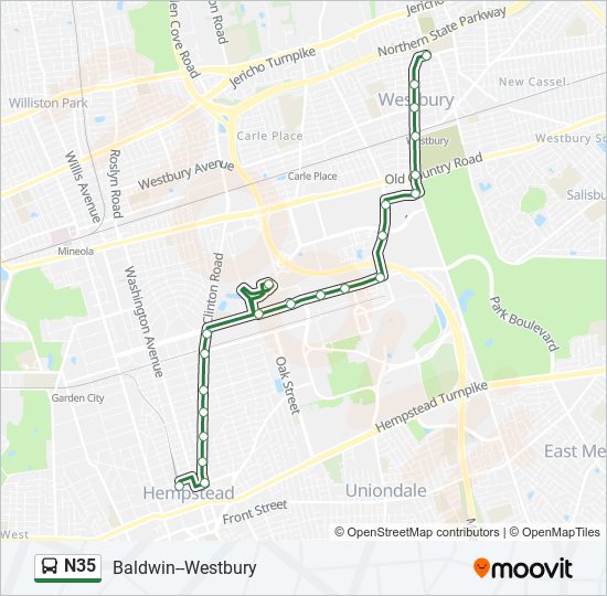 n35 Route: Schedules, Stops & Maps - Hempstead (Updated)