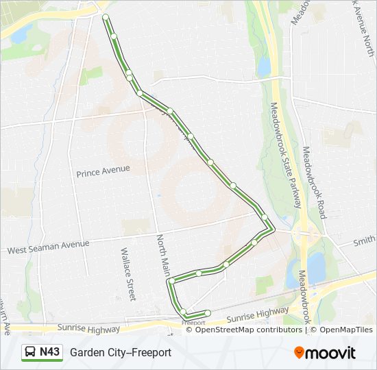 n43 Route: Schedules, Stops & Maps - Pennywood Dr (Updated)