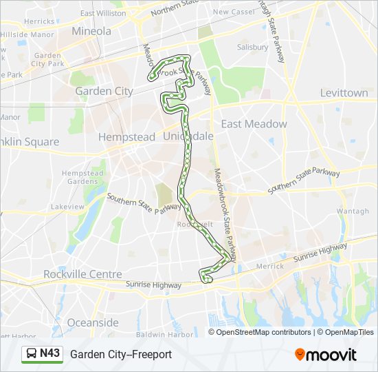 n43 Route: Schedules, Stops & Maps - Freeport (Updated)