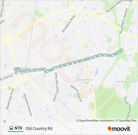 N78 Route: Schedules, Stops & Maps - Plainview (Bethpage Rd) (Updated)
