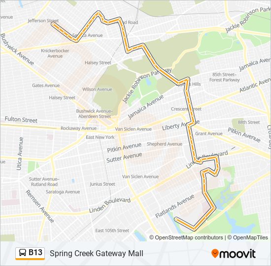 b13 Route: Schedules, Stops & Maps - Spring Creek Gateway Mall (Updated)