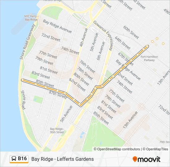 B16 Route: Schedules, Stops & Maps - Narrows Av (Updated)