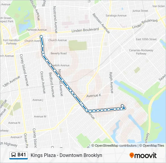 B41 Route: Schedules, Stops & Maps - Church Av (Updated)