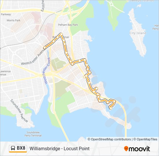 BX8 Route: Schedules, Stops & Maps - Westchester Sq (Updated)