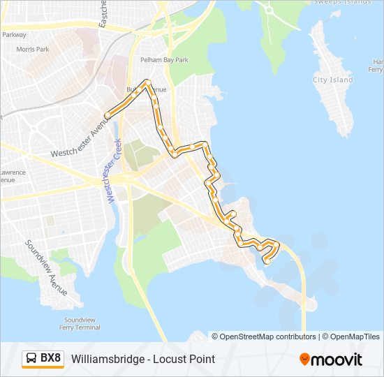 bx8 Route: Schedules, Stops & Maps - Westchester Sq (Updated)