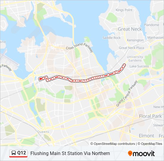 q12 Route: Schedules, Stops & Maps - Flushing Main St Station Via ...