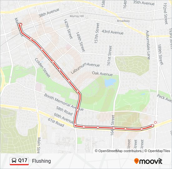 Q17 Route: Schedules, Stops & Maps - Flushing (Updated)
