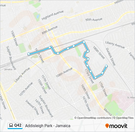 Q42 Route: Schedules, Stops & Maps - Jamaica Center (Updated)
