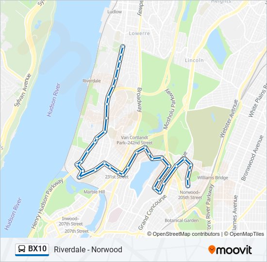 bx10 Route: Schedules, Stops & Maps - Norwood 205 St Sta (Updated)