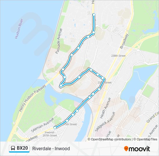 BX20 Route: Schedules, Stops & Maps - Inwood 207 St (Updated)