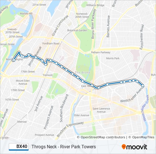 bx40 Route: Schedules, Stops & Maps - Westchester Sq (Updated)