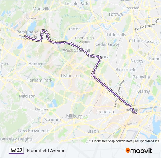 29 Route: Schedules, Stops & Maps - 29x Express Parsippany (Updated)