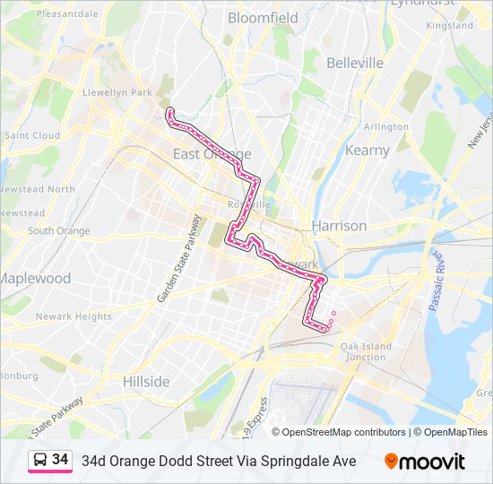 34 Route: Schedules, Stops & Maps - 34d Orange Dodd Street Via ...