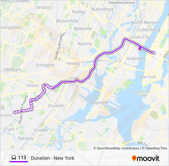 113 Route: Schedules, Stops & Maps - 113s Cranford Salem Road (Updated)