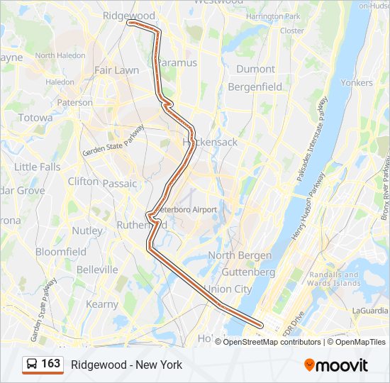 163 Route: Schedules, Stops & Maps - Ridgewood Terminal Via Murray Hill ...
