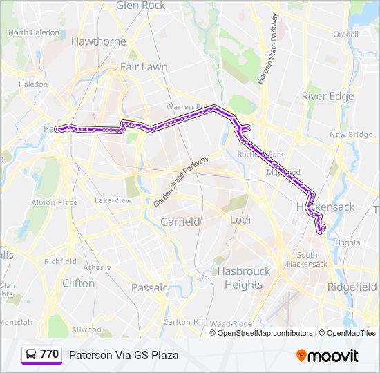 Ruta 770: horarios, paradas y mapas - Paterson Via GS Plaza (Actualizado)