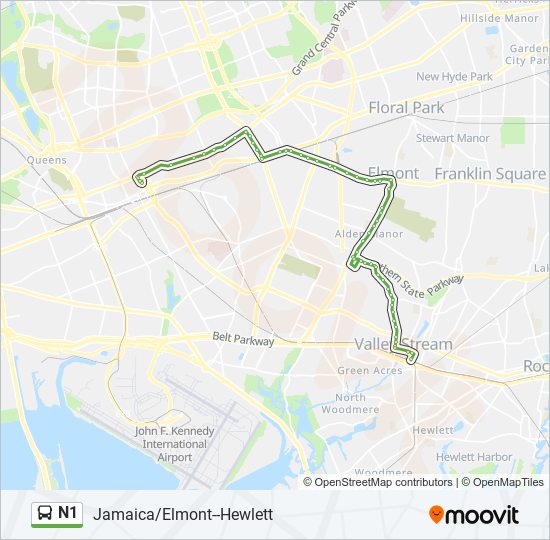 Ruta n1: horarios, paradas y mapas - Valley Stream (Actualizado)