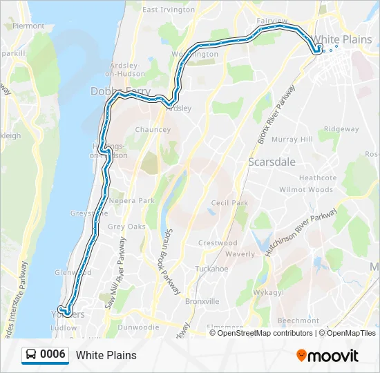 0006 Route: Schedules, Stops & Maps - White Plains (Updated)