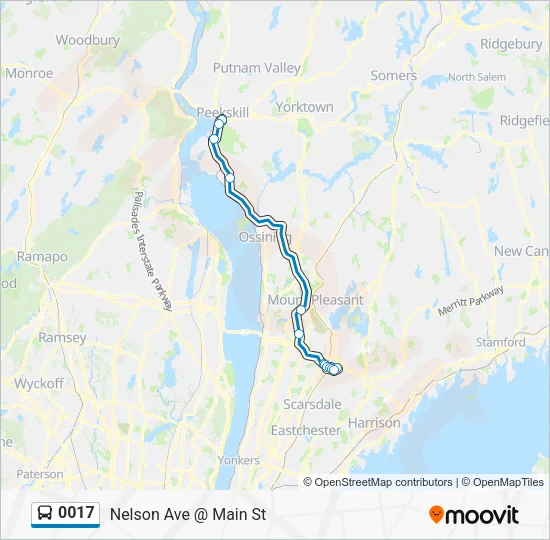 0017 Route: Schedules, Stops & Maps - Nelson Ave @ Main St (Updated)