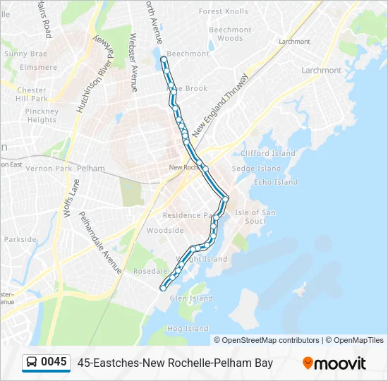 0045 Route: Schedules, Stops & Maps - Pelham Rd @ Pelhamdale Ave (Updated)