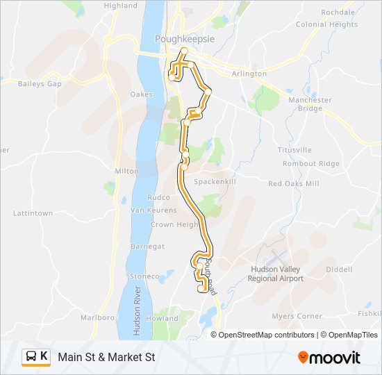 K Route: Schedules, Stops & Maps - Main St & Market St (Updated)
